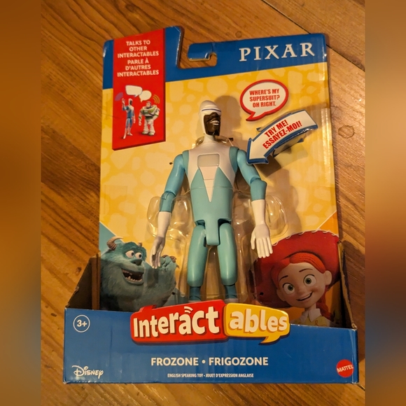 Mattel | Toys | Disney Pixar Talking Interact Ables Frozone Incredibles ...